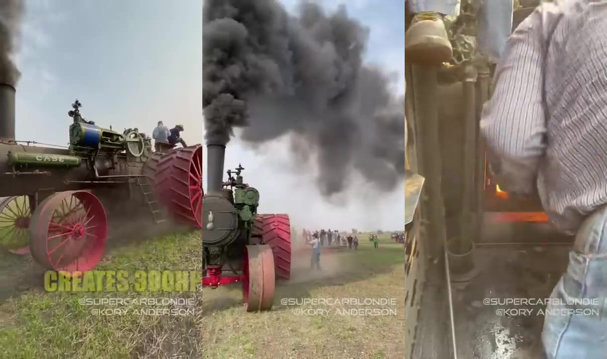Největší parní traktor na světě